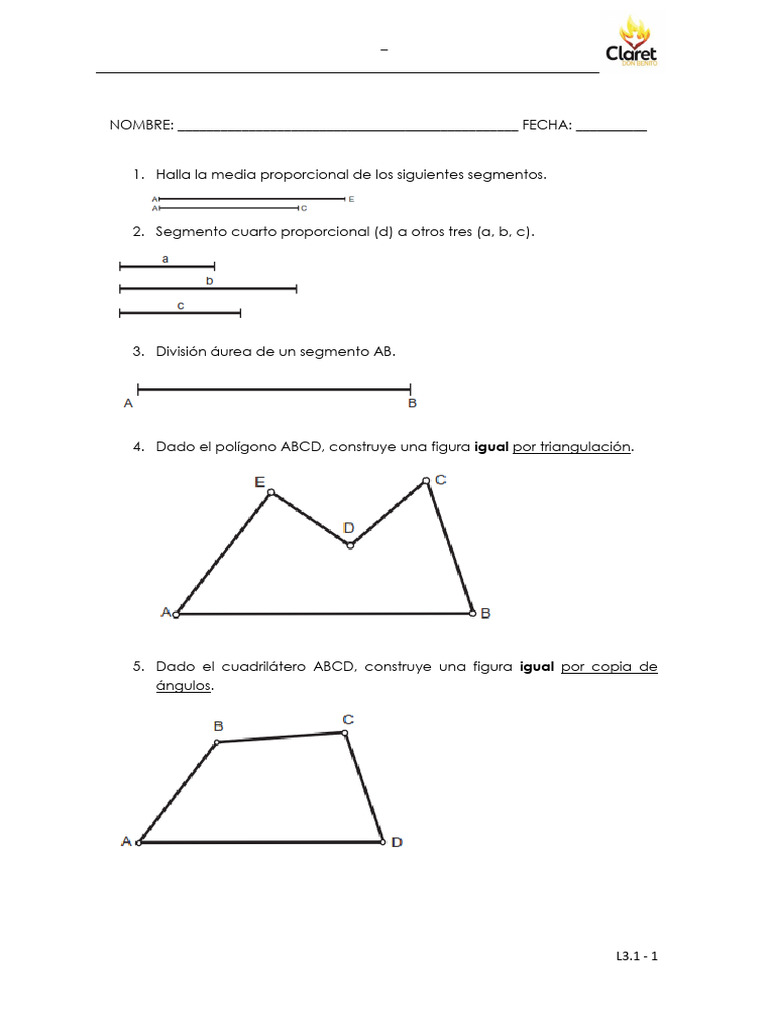 1BACH - T3 Lámina 3.1 | PDF