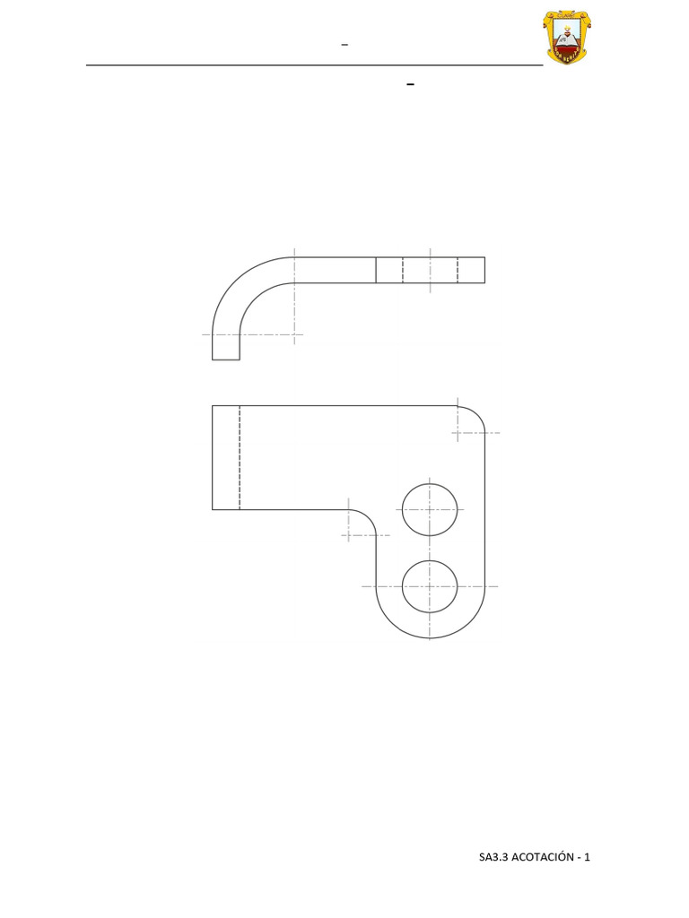 1BACH - T3 Lámina 3.3 Acotación | PDF