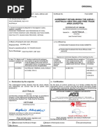Form AANZ | PDF | Asean Free Trade Area | Trade