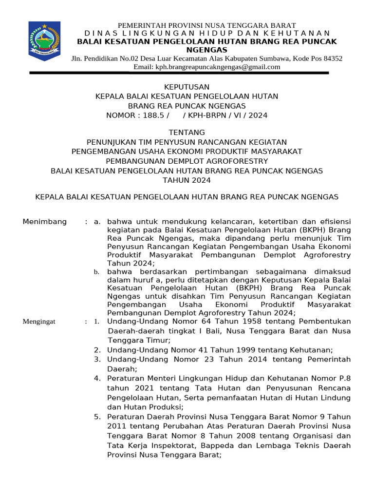 SK Penyusunan Folu | PDF