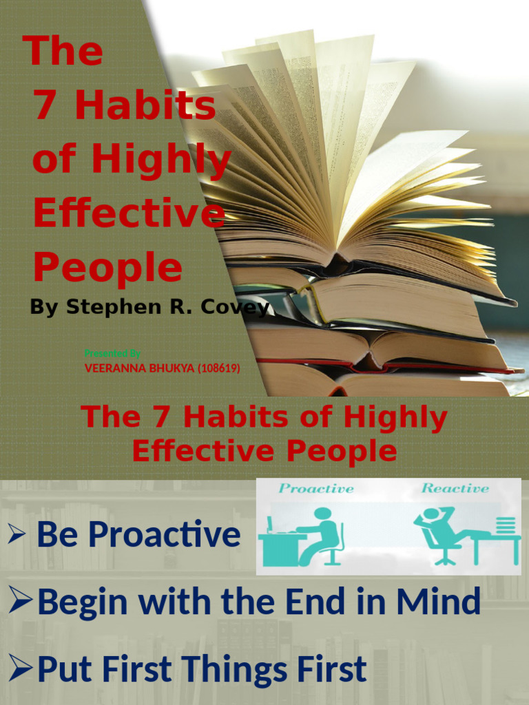 7 Habits of Highly Effective People-1 | PDF