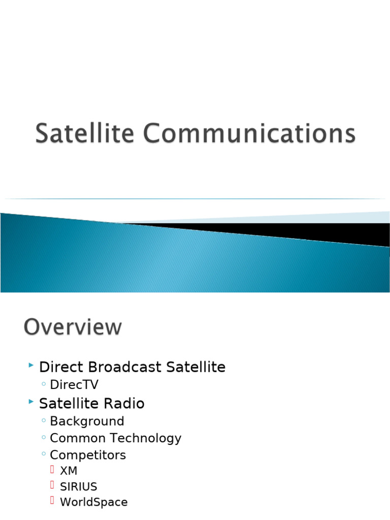 Satellite Communications | PDF | Satellite Television | Radio Technology