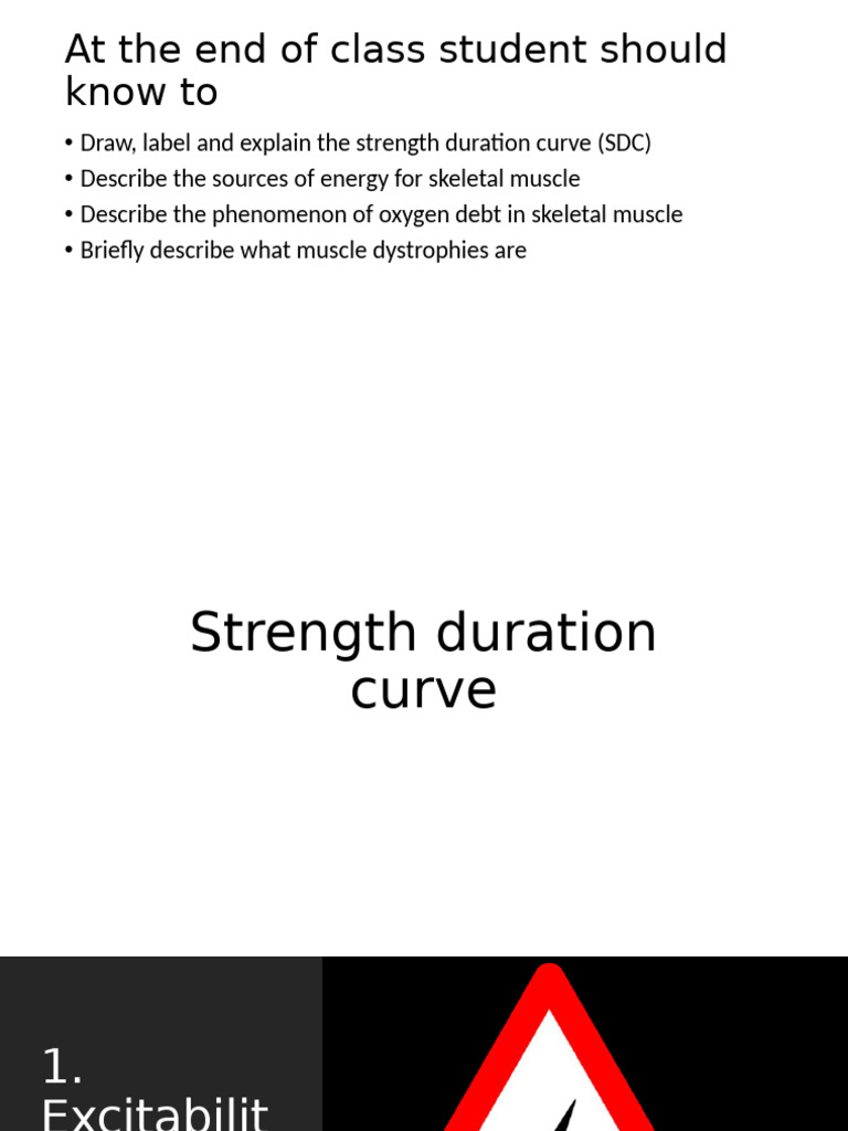 Strength Duration Curve | PDF | Adenosine Triphosphate | Skeletal Muscle
