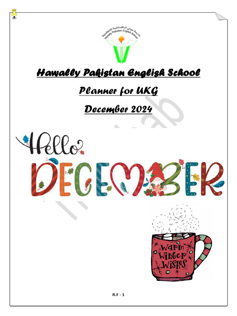 Ukg Dec. Planner For Parents | PDF | Kuwait | Languages