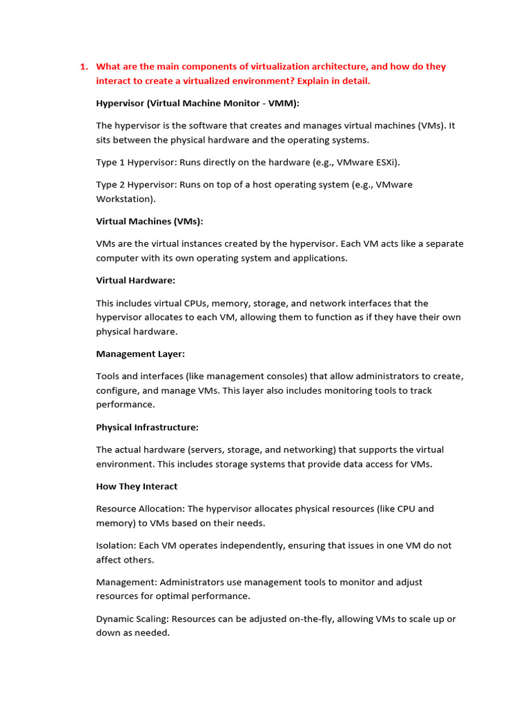 Hypervisor (Virtual Machine Monitor - VMM) | PDF | Cloud Computing | Virtual Machine