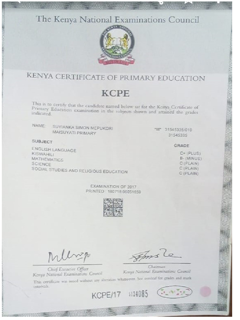 KCPE | PDF