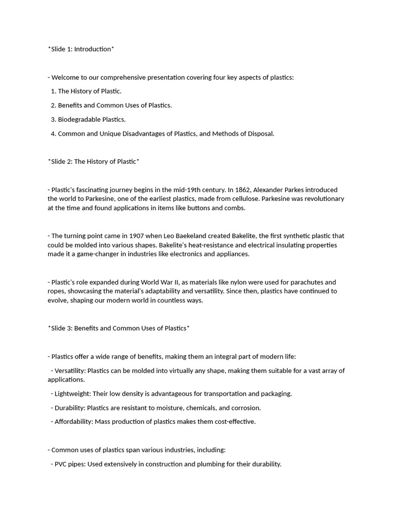 Scripts of Omair Group Plastique | PDF | Plastic | Waste Management