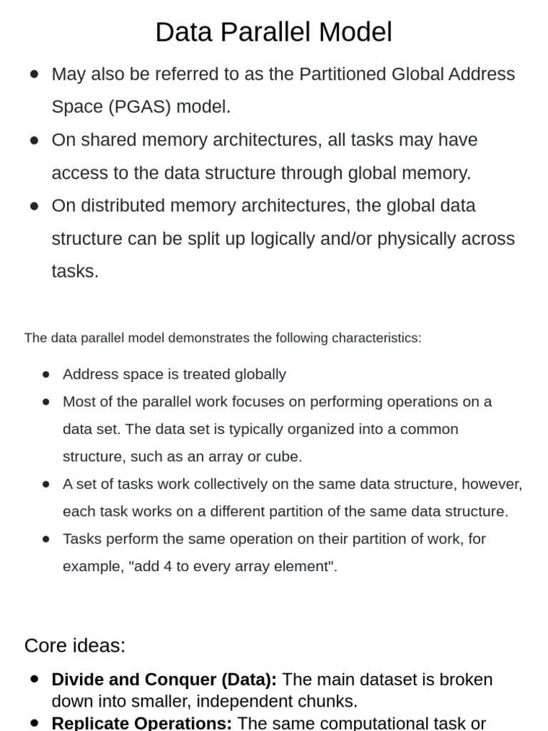 Data Parallel Model | PDF | Parallel Computing | Information Technology