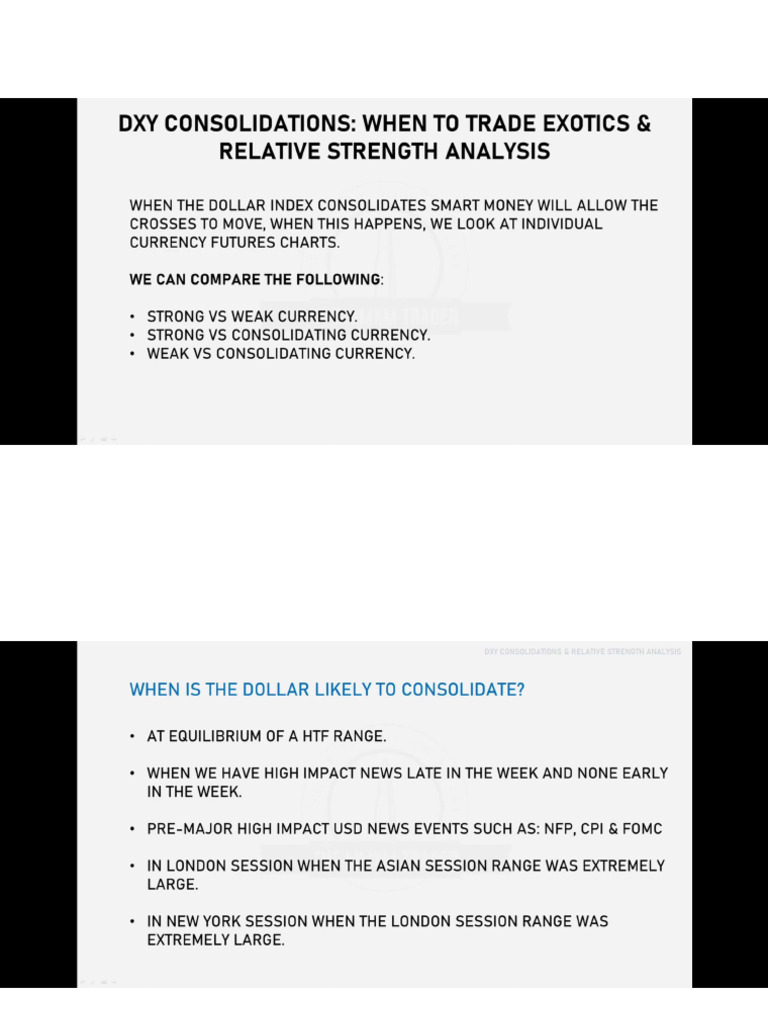 MMXM DXY Consolidation Lesson 10 | PDF