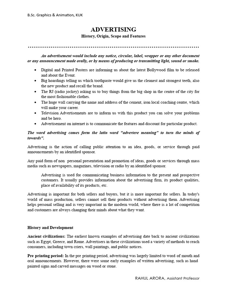 Advertisements | PDF | Advertising | Target Audience