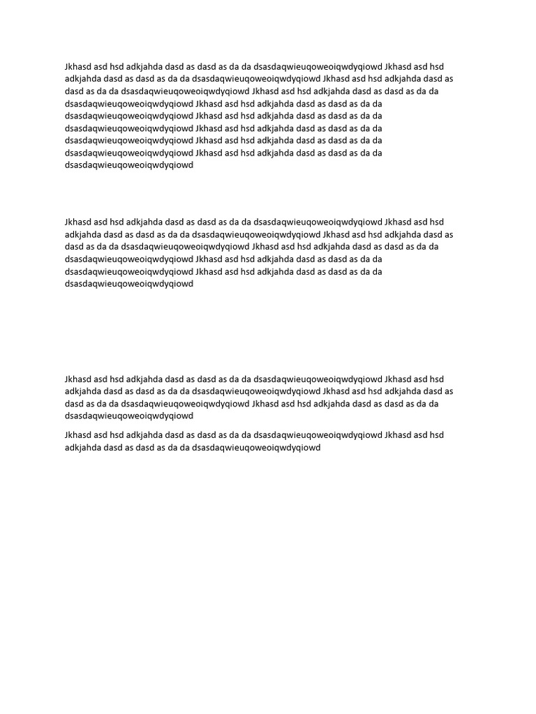 Repetitive Text Analysis Document | PDF