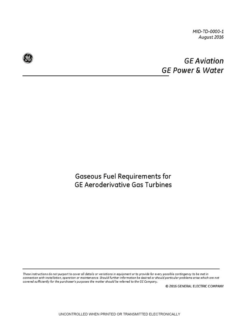 GEK112859 - V1AA01.C09 - A1 MID-TD-0000-1 Gaseous Fuel Requirements For ...