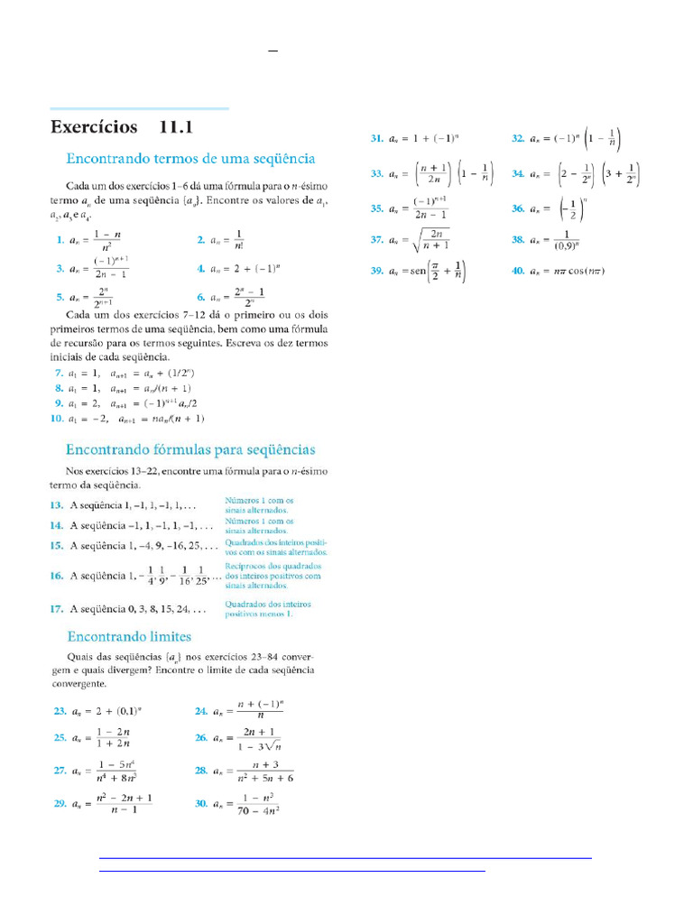 LISTA - SEQUENCIAS | PDF