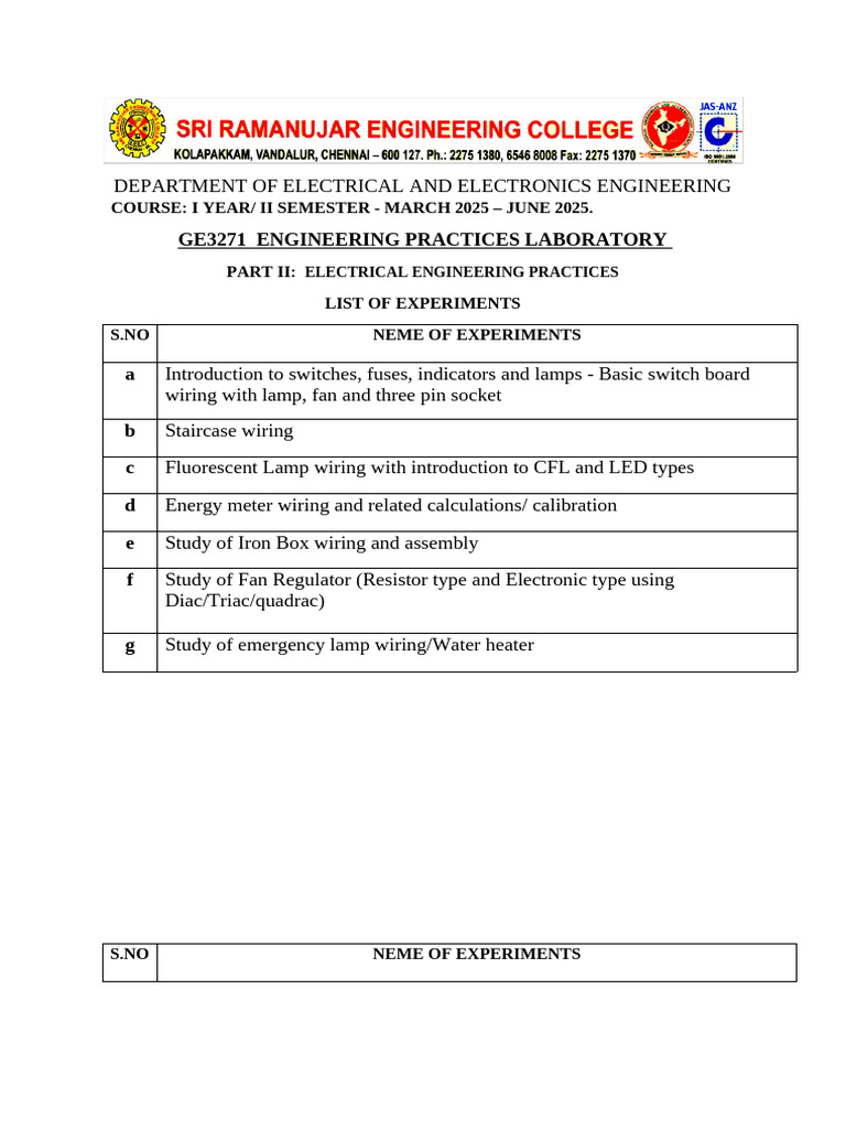 Engneering Practices Lab | PDF | Electronics | Electrical Connector