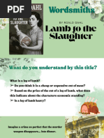 Lamb To The Slaughter ANSWERS | PDF