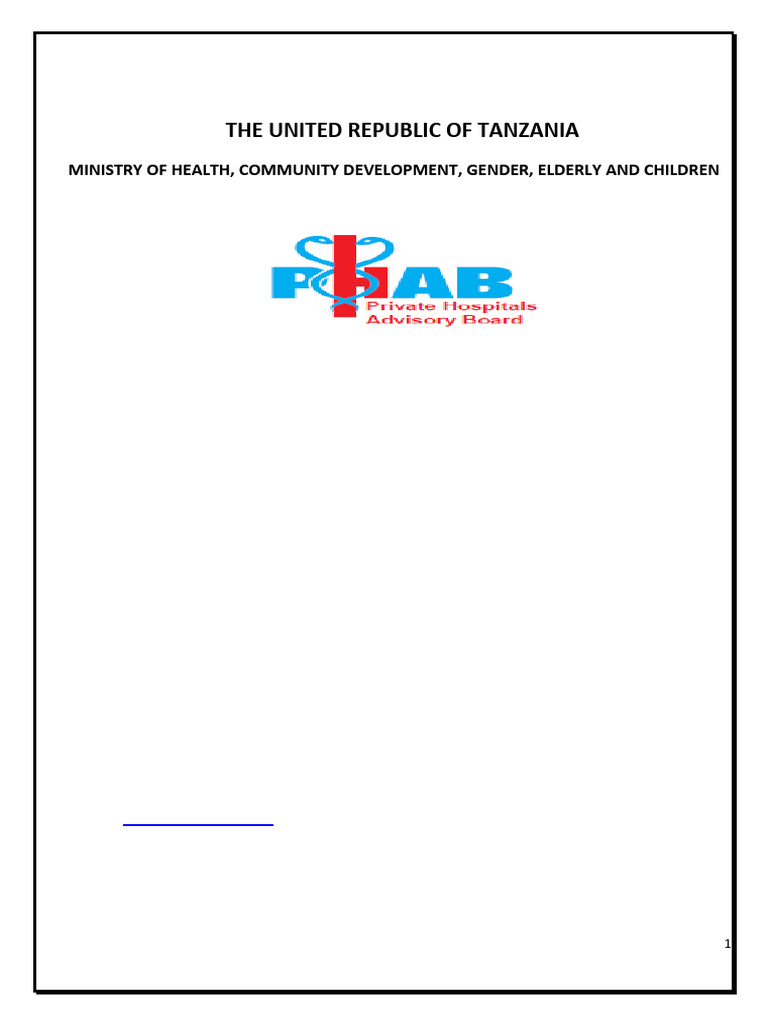 Guidelines for Private Hospital Setup | PDF | Health Facility | Hospital