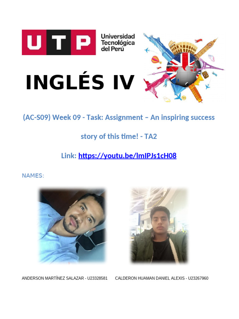 (AC-S09) Week 09 Task Assignment an Inspiring Success Story of This Time! TA2[1] (1) | PDF
