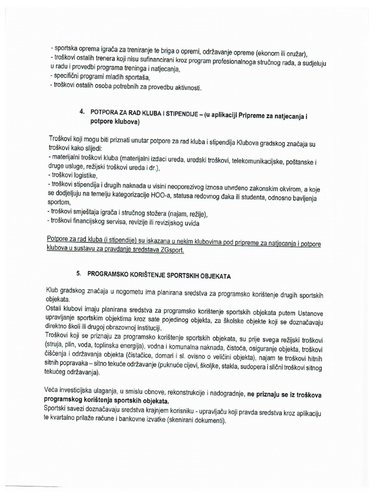 Uputa za financijsku realizaciju programskih ak tivnosti za klubovi ...