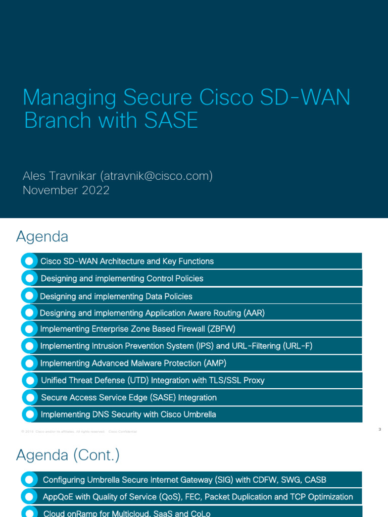 Managing - Secure.cisco - SD WAN - Branch.with - SASE | PDF | Network ...