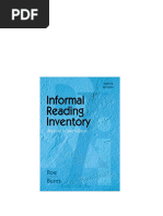 Informal Reading Inventory | PDF | Reading Comprehension | Reading ...