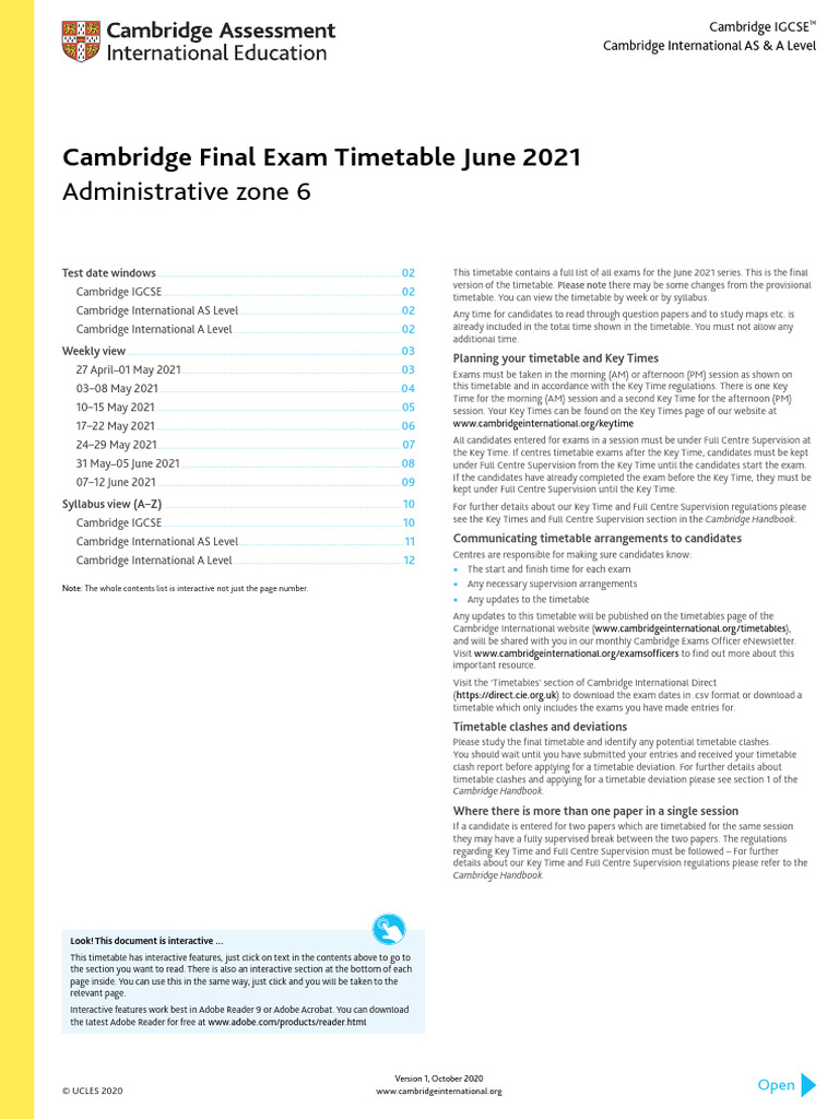 June 2021 Timetable Zone 6 | PDF | Indonesian Language | Science