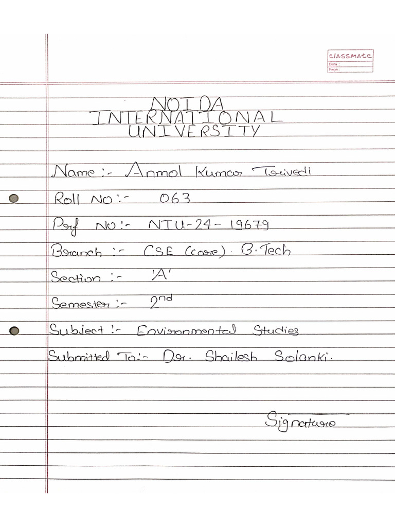 EVS assignment | PDF