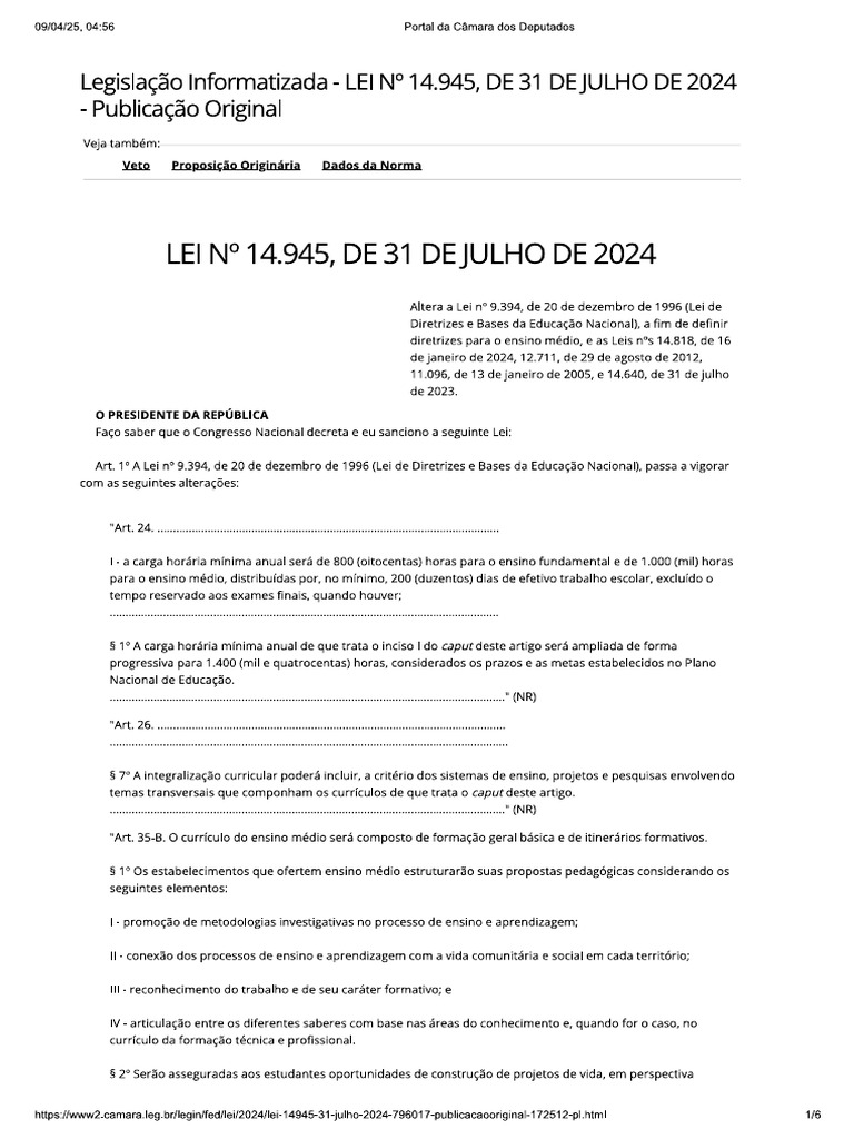 Lei N 14.945 | PDF