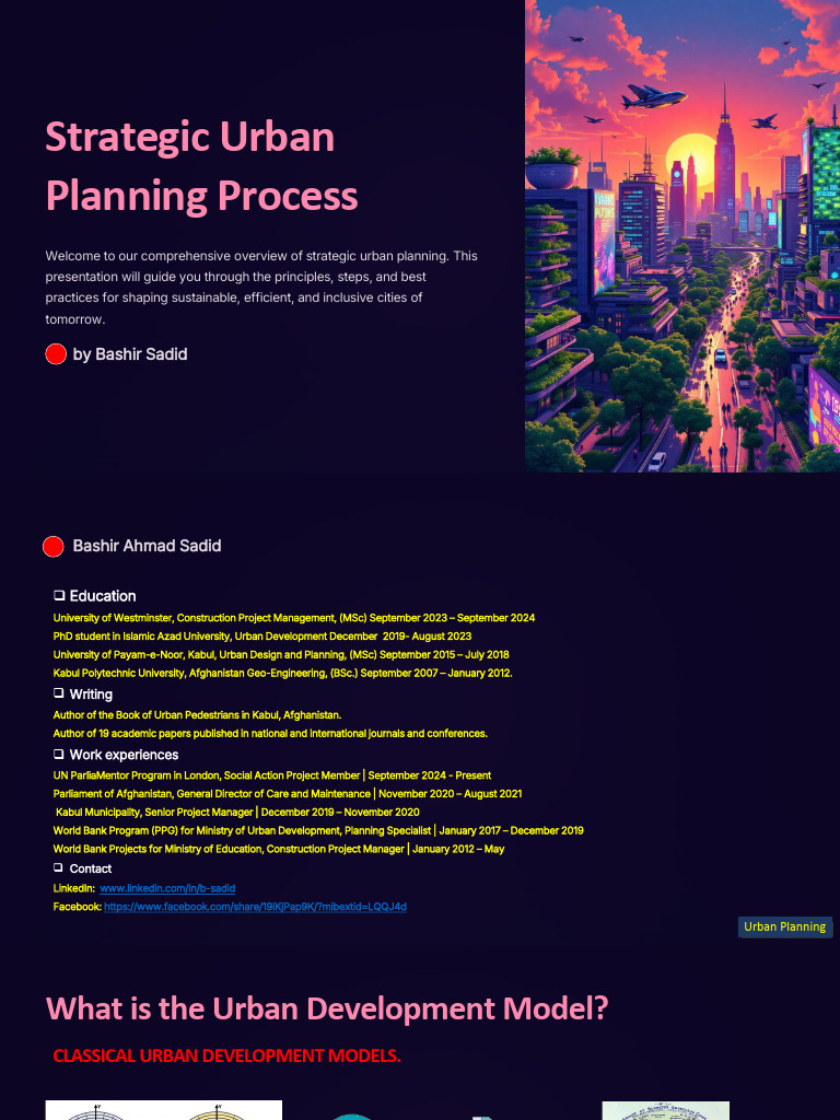 Strategic Urban Planning Process 2 | PDF | Urban Planning | Sustainability