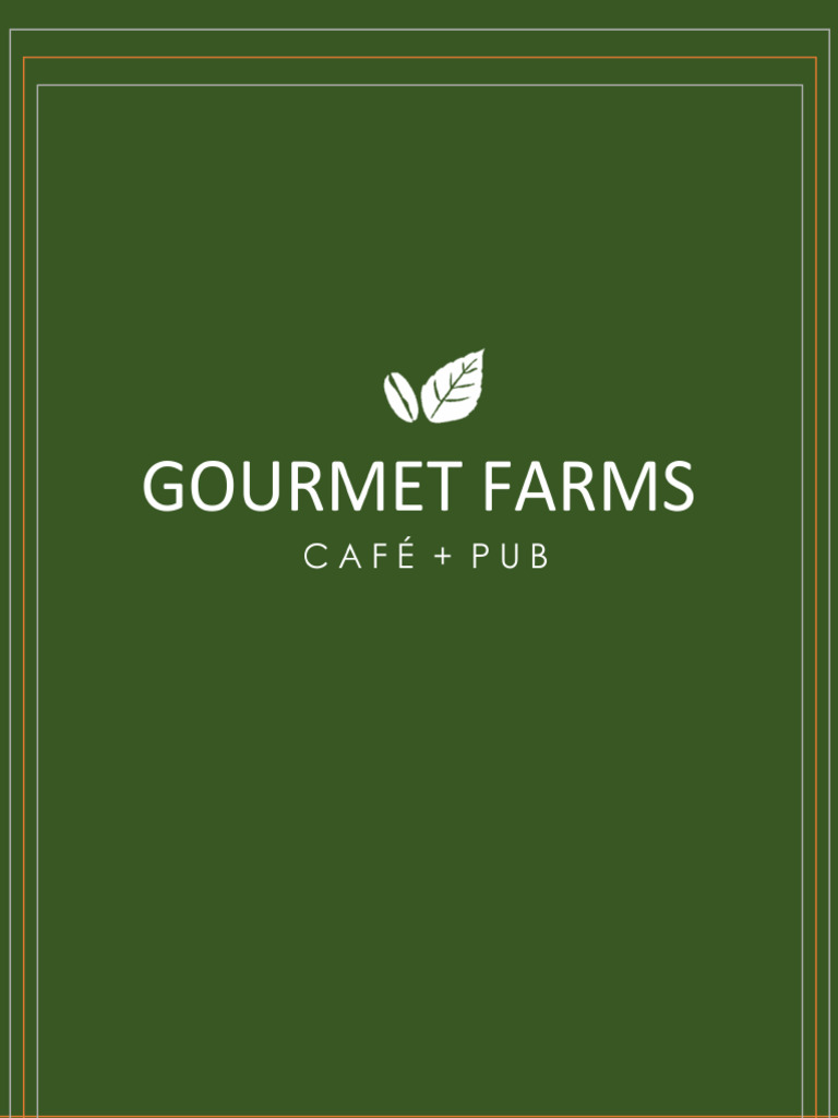 Gourmet Farms Menu | PDF