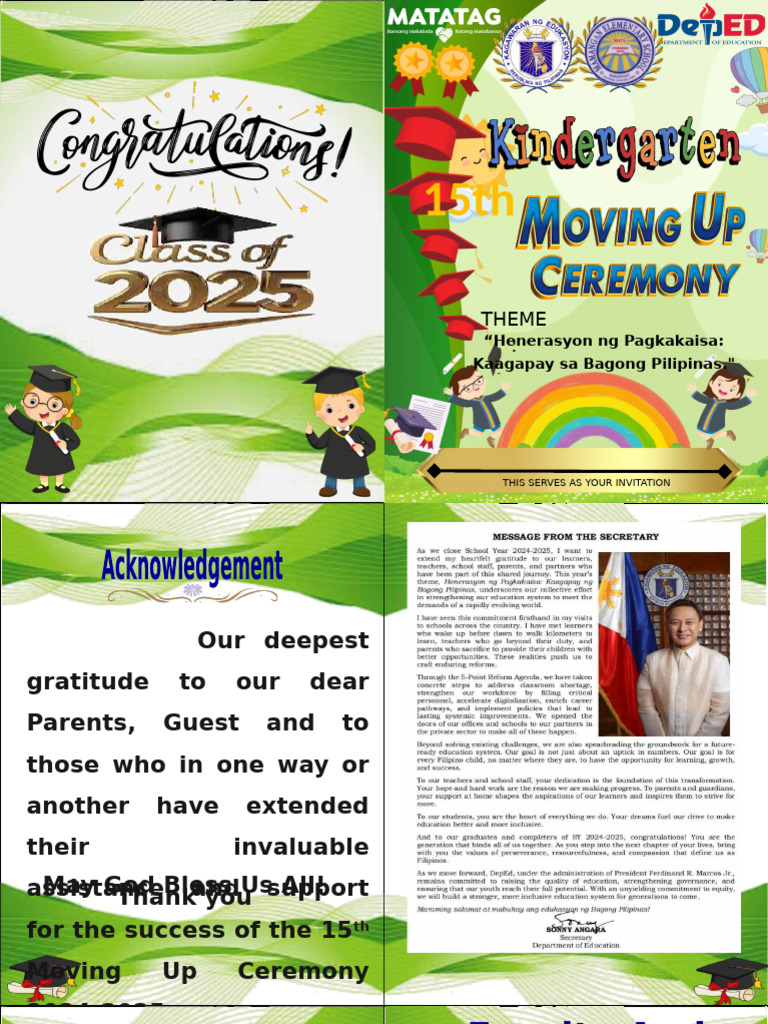 Kindergarten Moving Up Ceremony 2024 | PDF