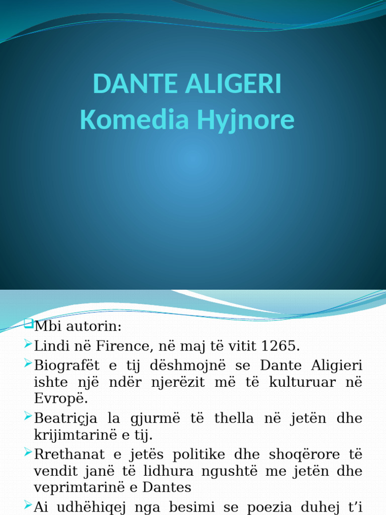 Dante Aligeri | PDF