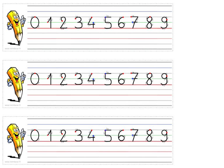 réglette-graphisme-les-chiffres_avec-indications-de-tracés-LB | PDF