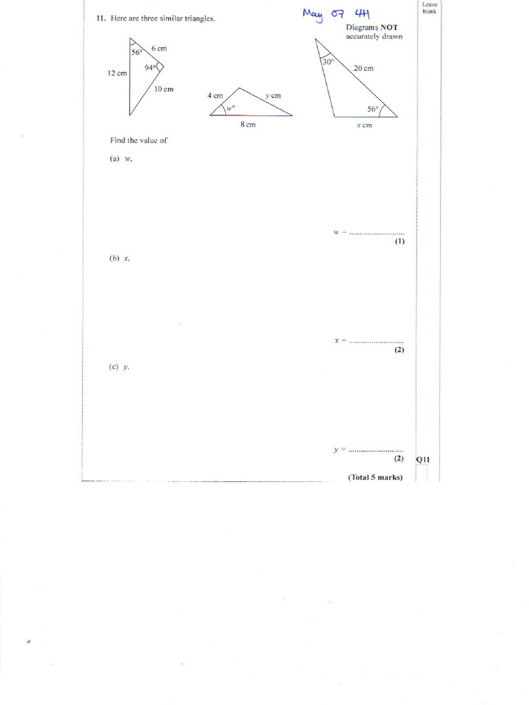 Scale Factors Practice Questions | PDF