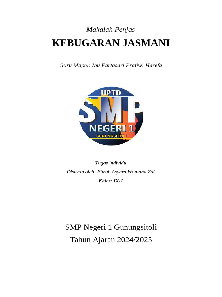 Kebugaran Jasmani (Fika) | PDF