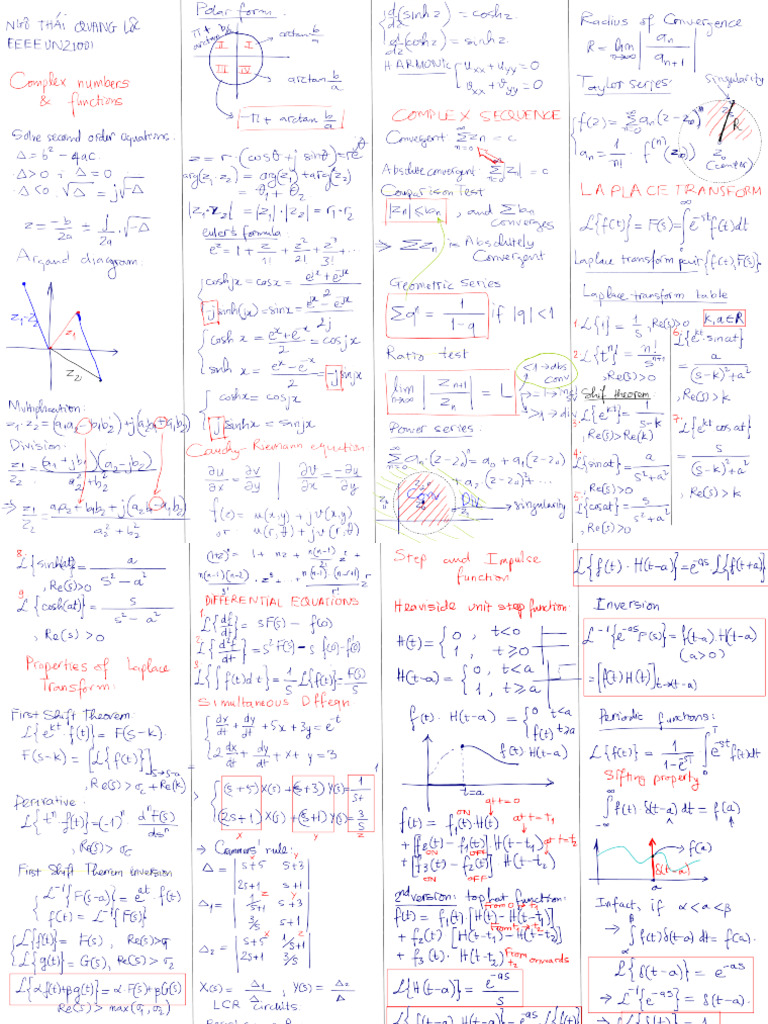 Midterm Cal 3 Note | PDF