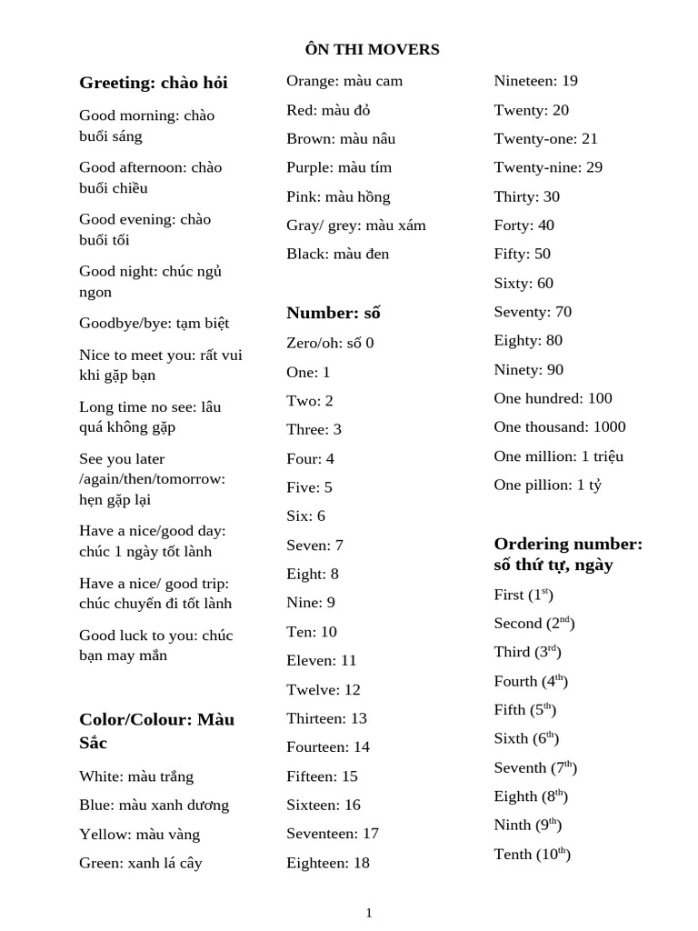 1.T V NG - NG Pháp Movers | PDF