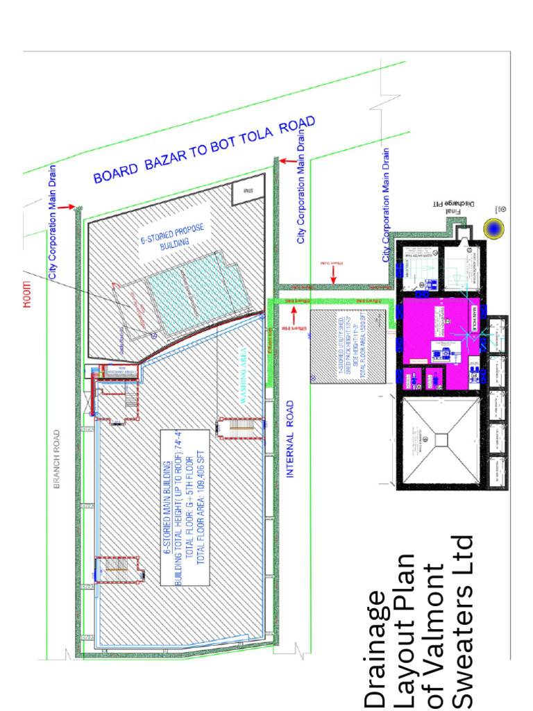 Drainage Layout Plan PDF | PDF