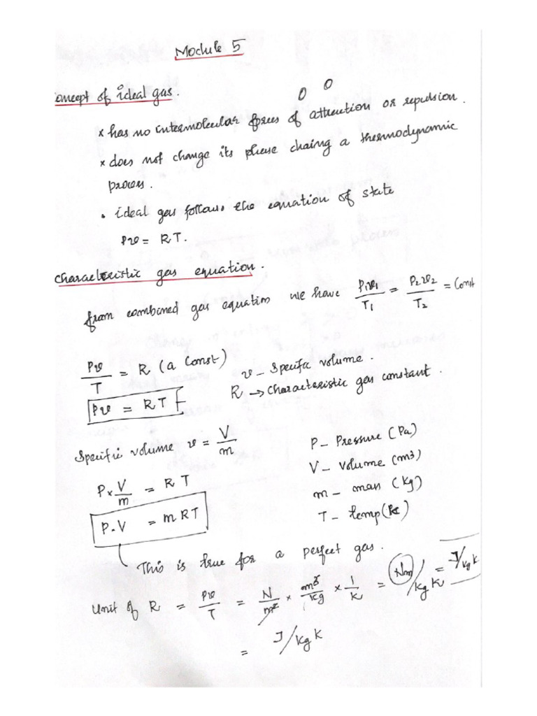 Ideal Gas, Equations of State | PDF