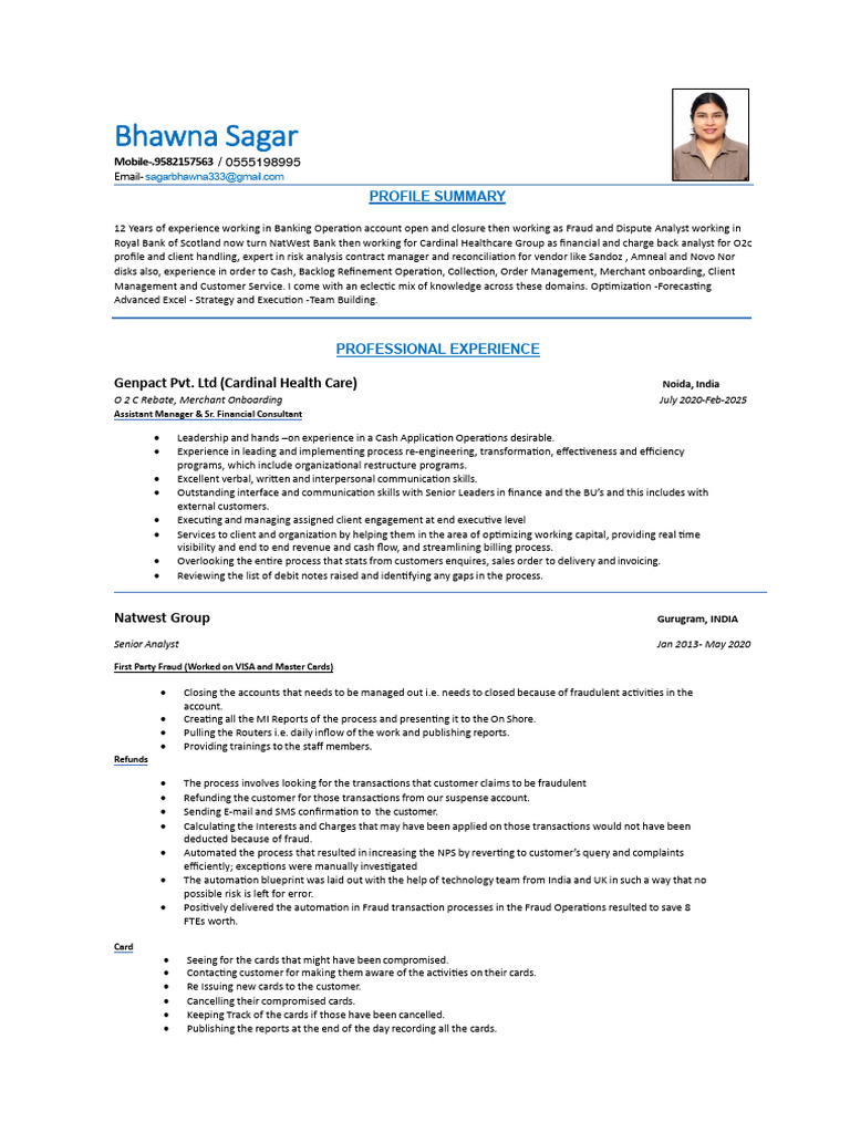 Bhawna Sagar Resume New 140225 | PDF | Multilingualism | Business