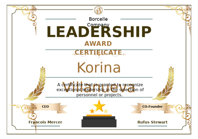 Blue and White Modern Bordered Recognition Certificate | PDF