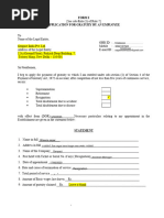 Form I For Gratuity Application | PDF