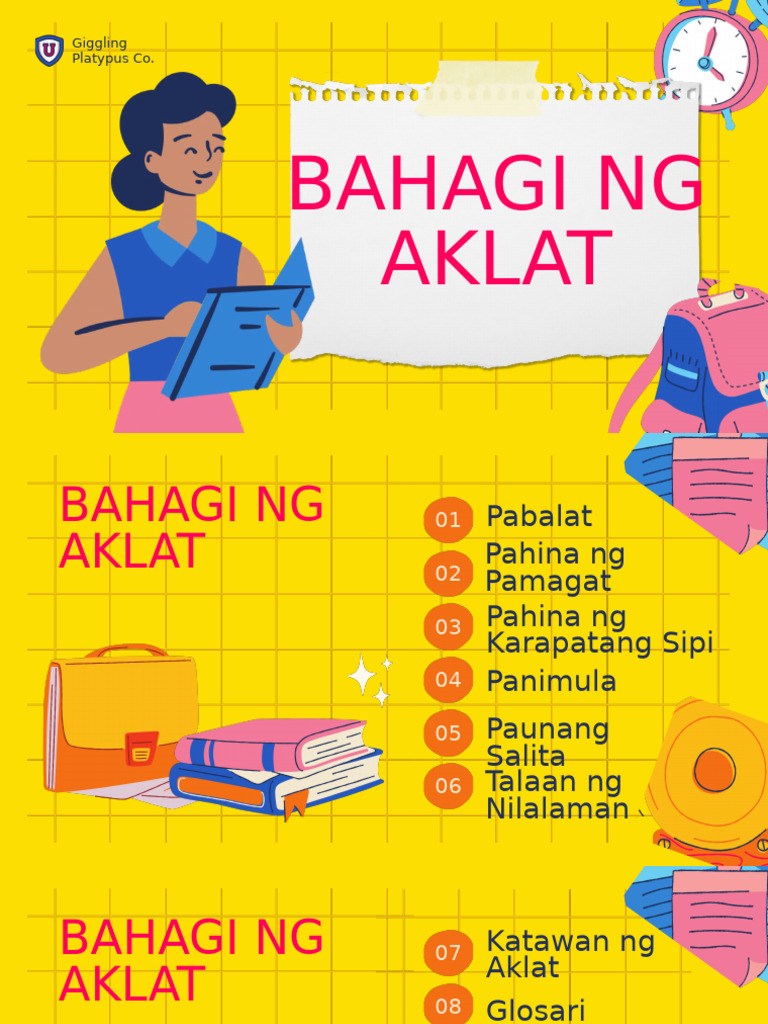 Mga Bahagi NG Aklat | PDF