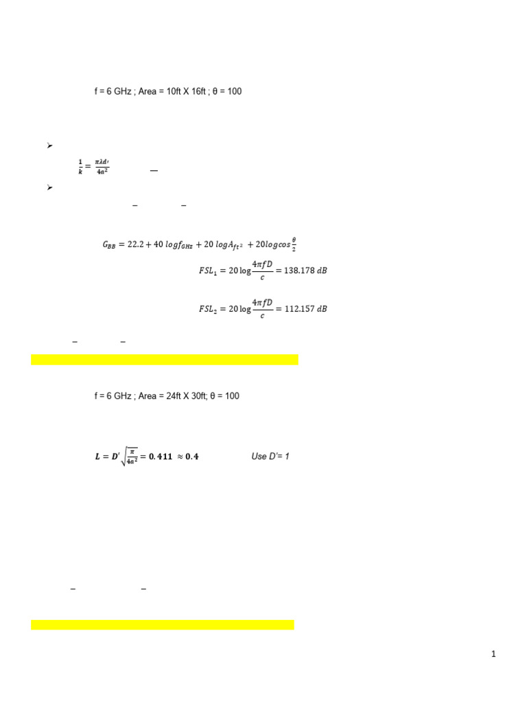 Passive Repeater NPL Calculations | PDF