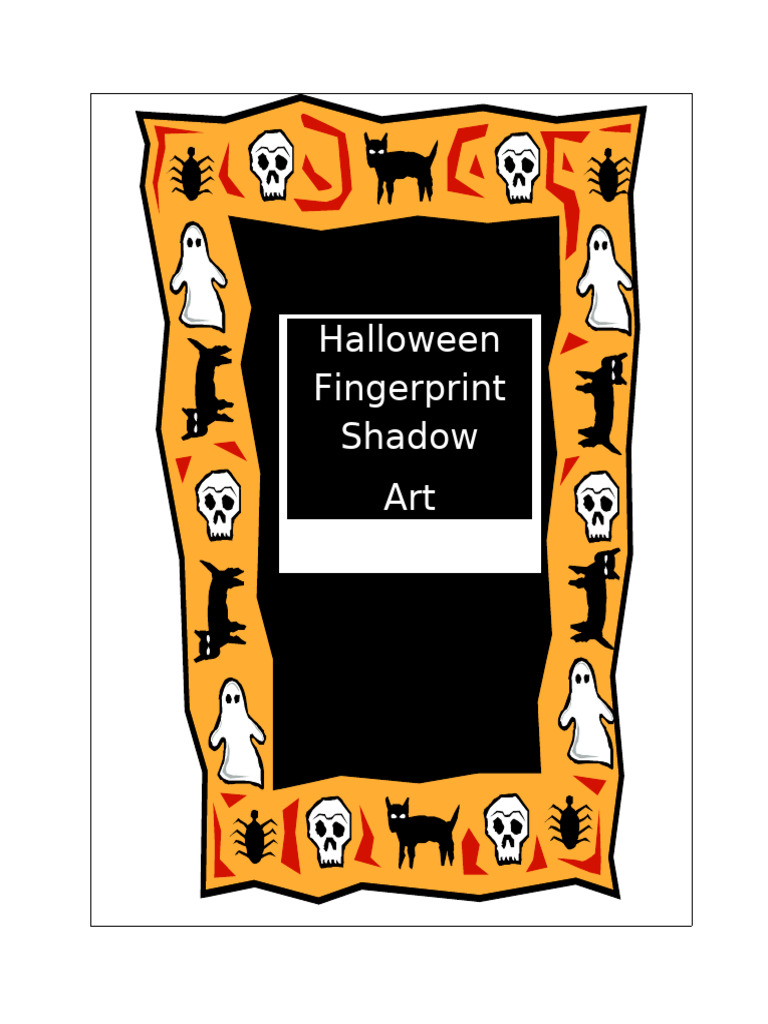 Halloween Fingerprint Shadow Art Lesson | PDF | Differentiated ...