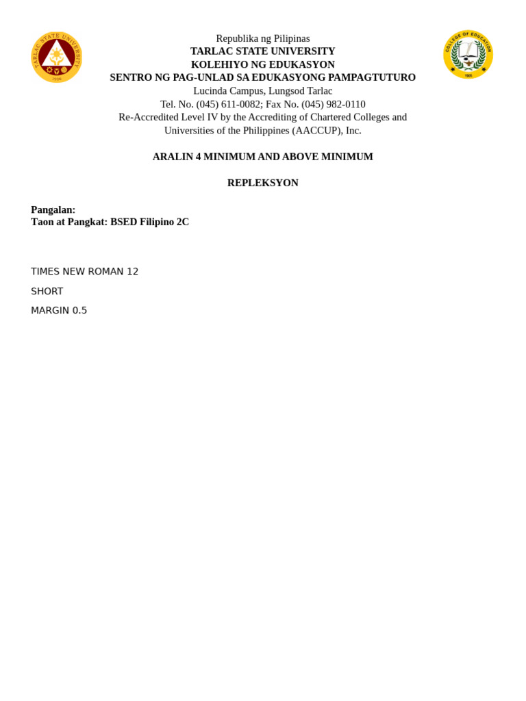 FORMAT-REPLEKSYON-FIL-103 | PDF