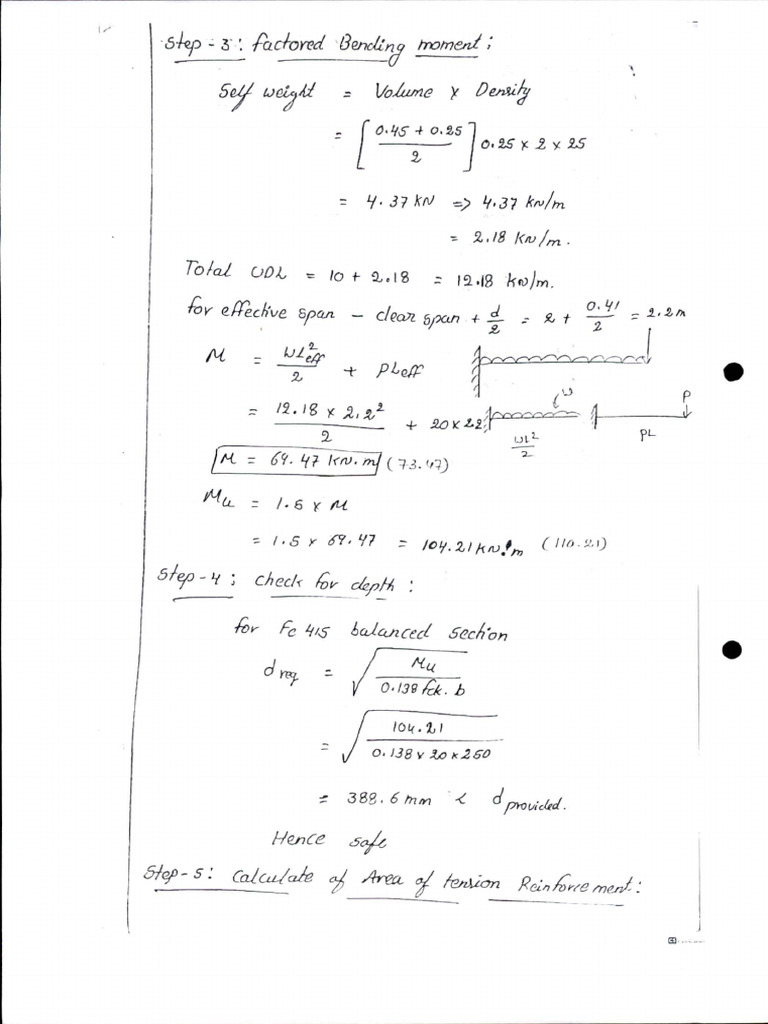 Beam Design Example | PDF