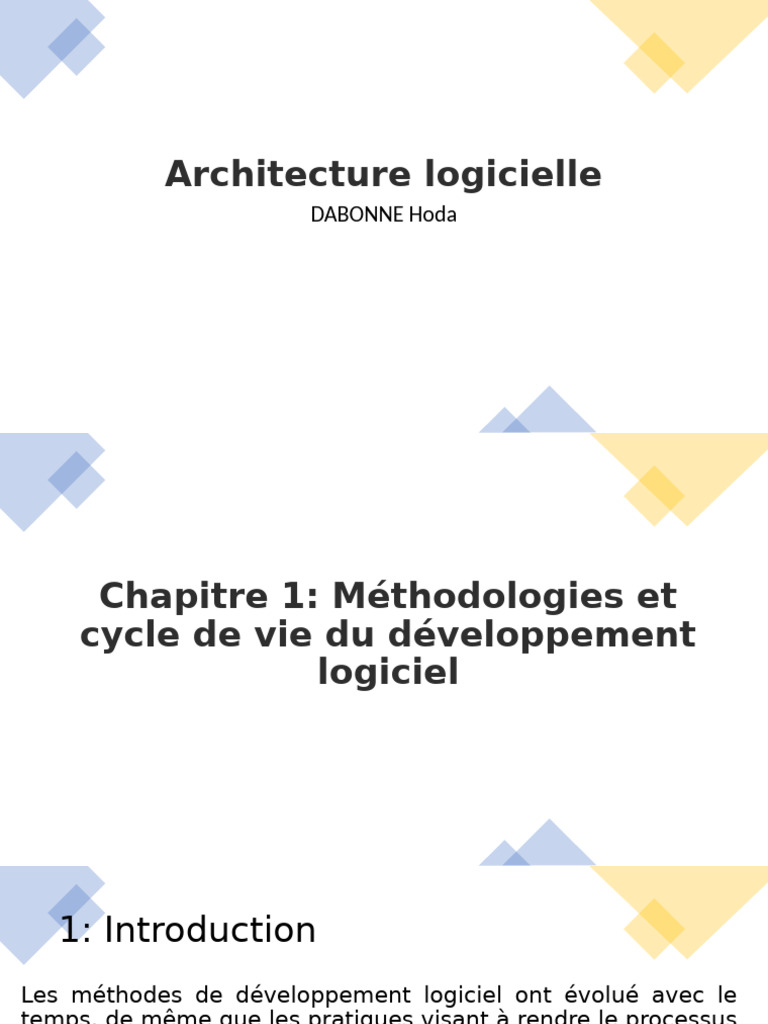 Architecture Logicielle | PDF | Langage de Modélisation Unifié | Programmation orientée objet