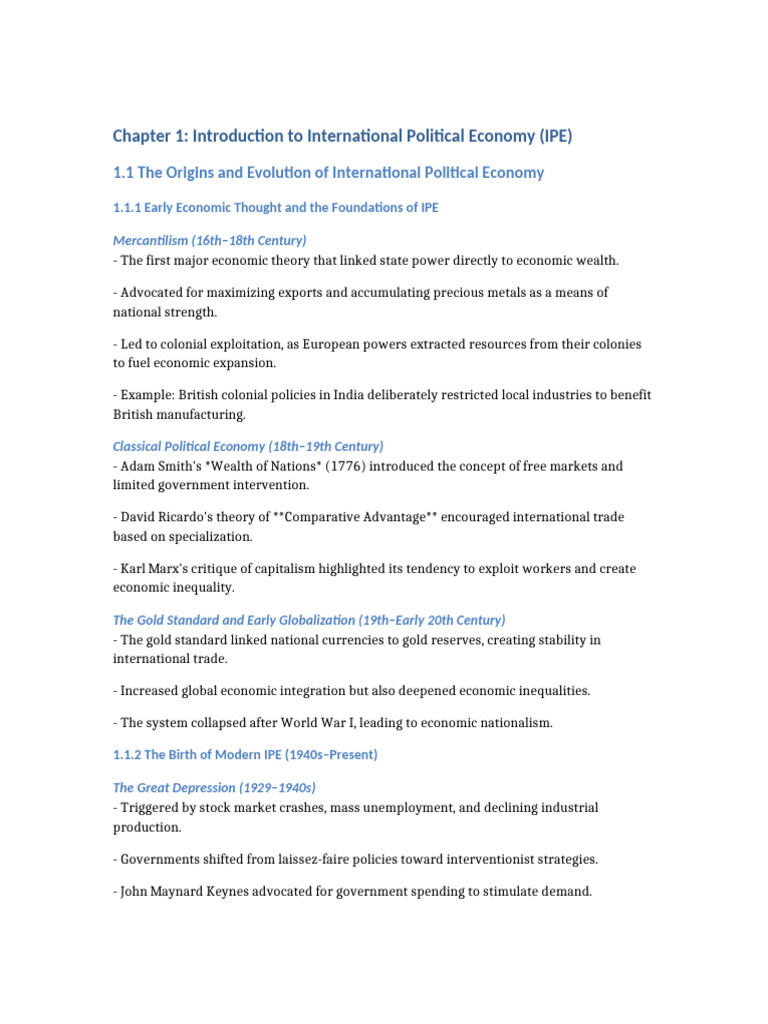 Introduction to International Political Economy | PDF | Neoliberalism ...