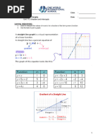 Gradient and y Intercept Worksheet 1 | PDF