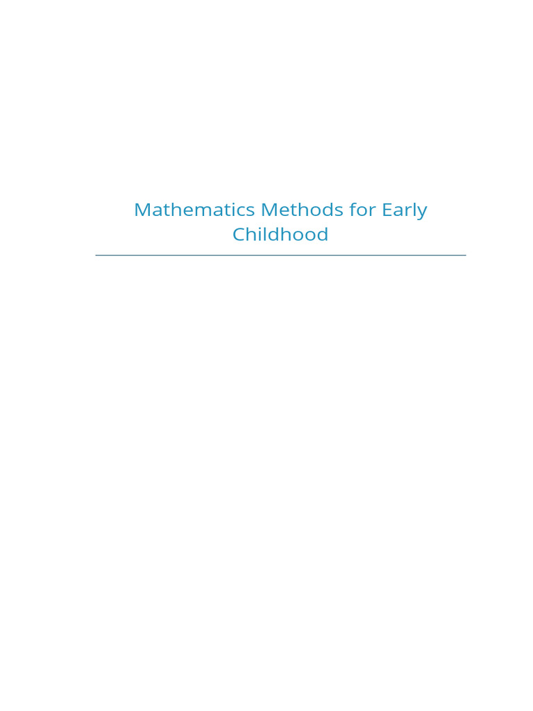 Mathematics-Methods-for-Early-Childhood-1620843562 | PDF | Mathematics ...